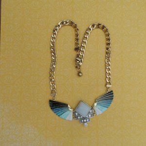 Jewelry | Large Phoenix Bird Design Necklace Blue White | Poshmark